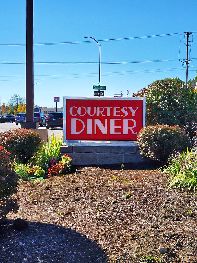 Not just a sign, but a landmark—the red Courtesy Diner logo has guided hungry travelers through St. Louis neighborhoods for generations.