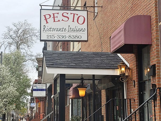 Simple signage that doesn't need to shout – when you serve food this good, word spreads naturally.