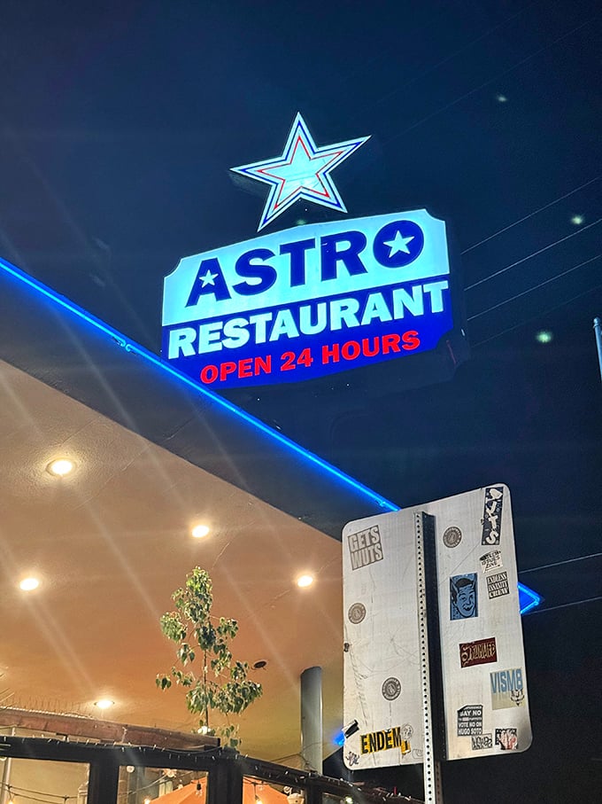OPEN 24 HOURS might be the three most beautiful words in the English language when you're craving Polish sausage at 3 AM. 