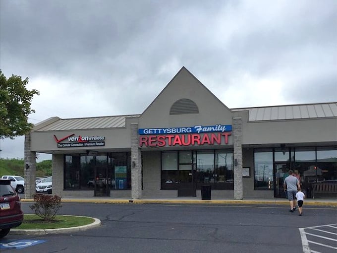 The storefront view that has welcomed generations of diners. In a world of constant change, there's something reassuring about a restaurant that stands the test of time.
