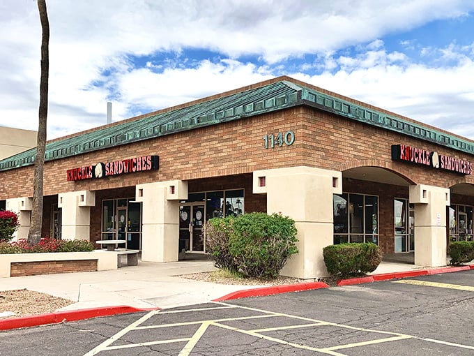 From the outside, it's unassuming—but that's how the best food finds often are. The green trim and brick exterior hide flavor combinations that are anything but ordinary.