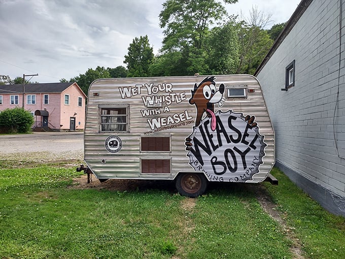 "Wet Your Whistle With A Weasel"—local craft beer with personality. Weasel Boy Brewing proves small towns can pour big flavor.