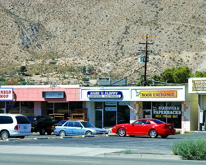 Desert commerce, old-school style. Strip malls may not win architectural awards, but these local businesses have been serving the community faithfully for decades – no app required.