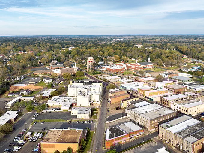 From above, Minden reveals itself as a perfect patchwork of history, community, and small-town charm – a living, breathing Norman Rockwell painting. 