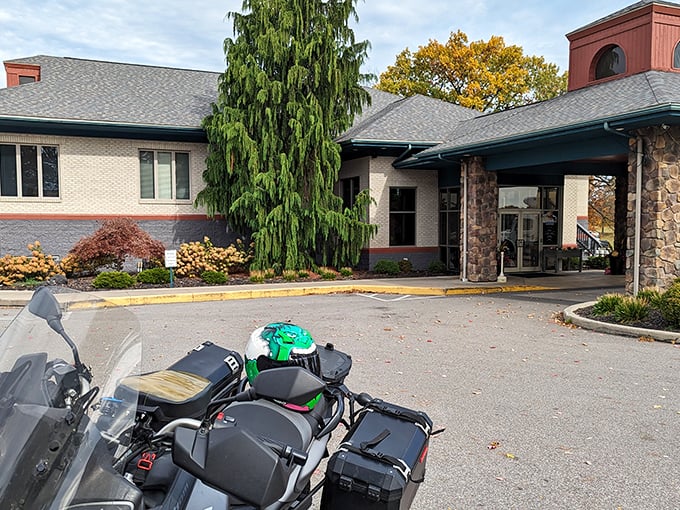 Even motorcyclists make the pilgrimage to this culinary destination, proving good food creates its own gravitational pull across all demographics.