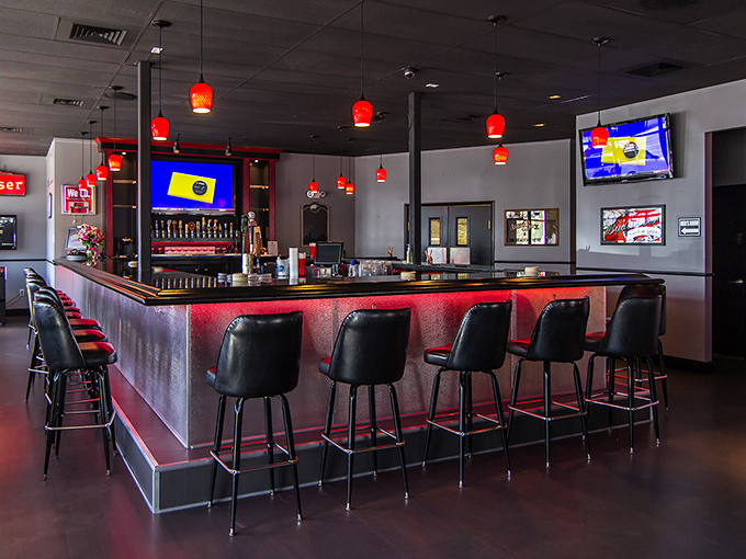The bar isn't just where drinks are served – it's command central for sports watching, storytelling, and cheesesteak appreciation.