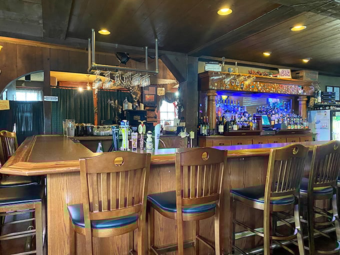 A bar counter that's witnessed decades of first dates, celebrations, and "just one more" promises—the heart of Harper's social scene.