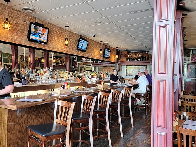 Where the magic happens. The bar at Uncle John's isn't just where drinks are served—it's where strangers become friends and regulars become family.