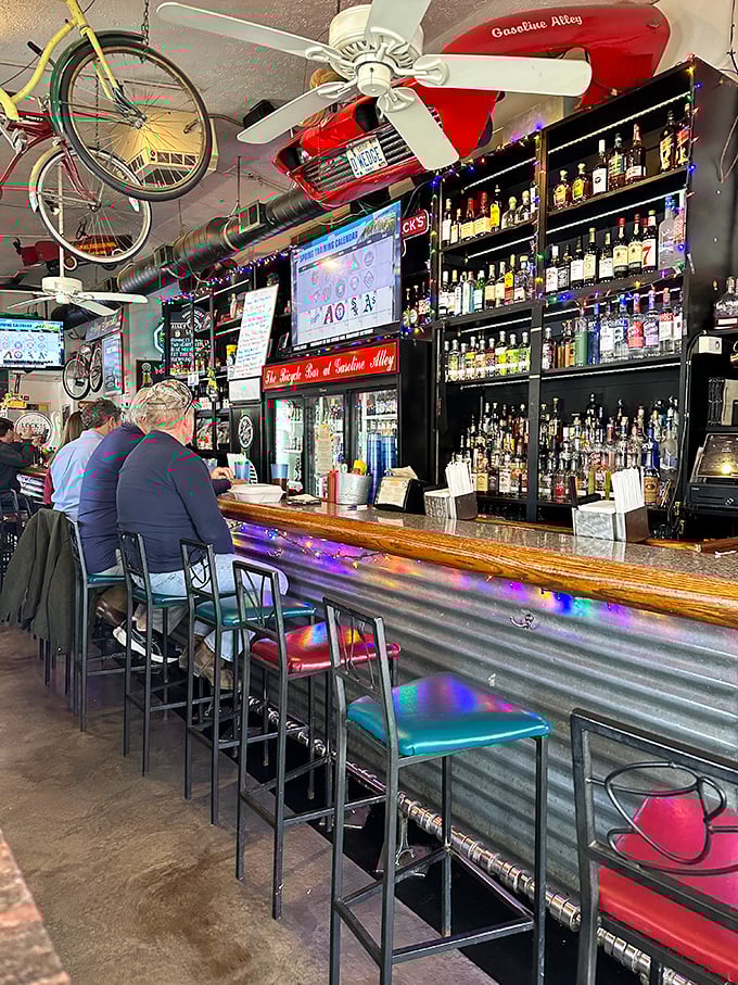 The bar where stories flow as freely as the drinks and every stool holds decades of laughter.