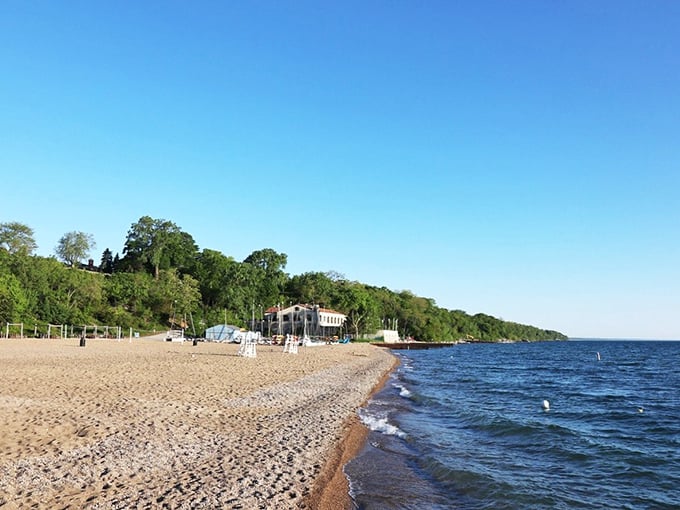 Morning light stretches across untouched sand, promising a perfect day at Glencoe's shoreline retreat. This is what "getting away from it all" looks like when "it all" is just 25 miles south.