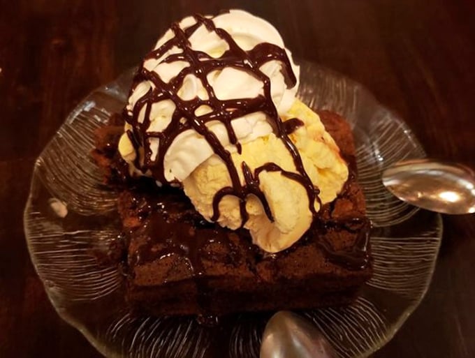 This isn't just chocolate with ice cream—it's the dessert equivalent of a standing ovation after an exceptional performance.