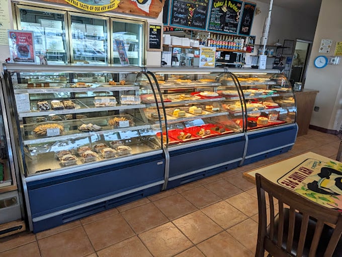 A treasure trove of treats awaits behind gleaming glass. This isn't just a display case—it's a portal to your happiest childhood memories.