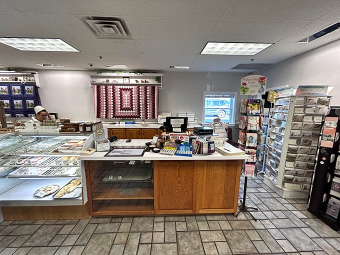 Behind every great Amish restaurant is a counter of temptation. Those display cases are where willpower goes to surrender gracefully.