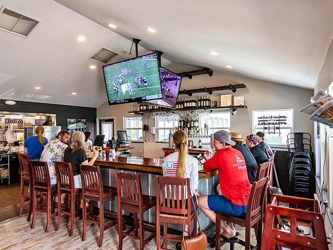The bar where strangers become friends and locals share their Cape San Blas secrets. Sports on TV, cold drinks flowing, and seafood memories in the making.