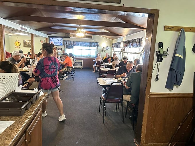 The dining room where strangers become neighbors and calories don't count. Every table holds the potential for both great meals and great conversations.