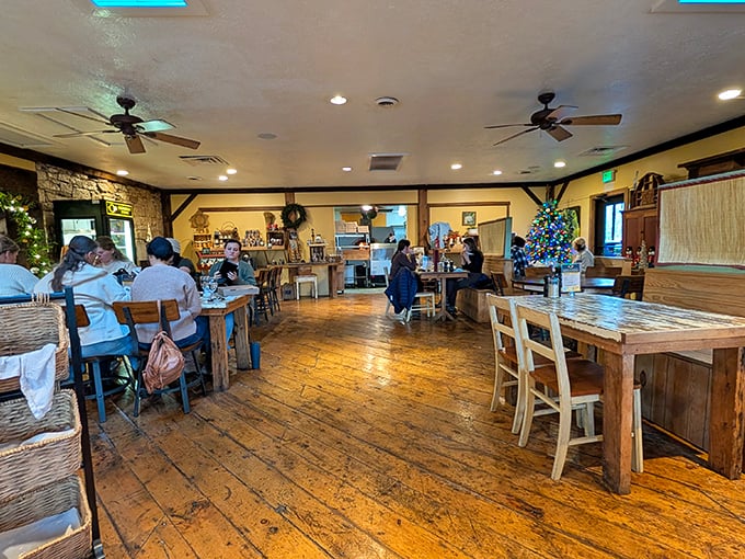 The dining room hums with the satisfied murmurs of people having the exact meal they didn't know they needed.