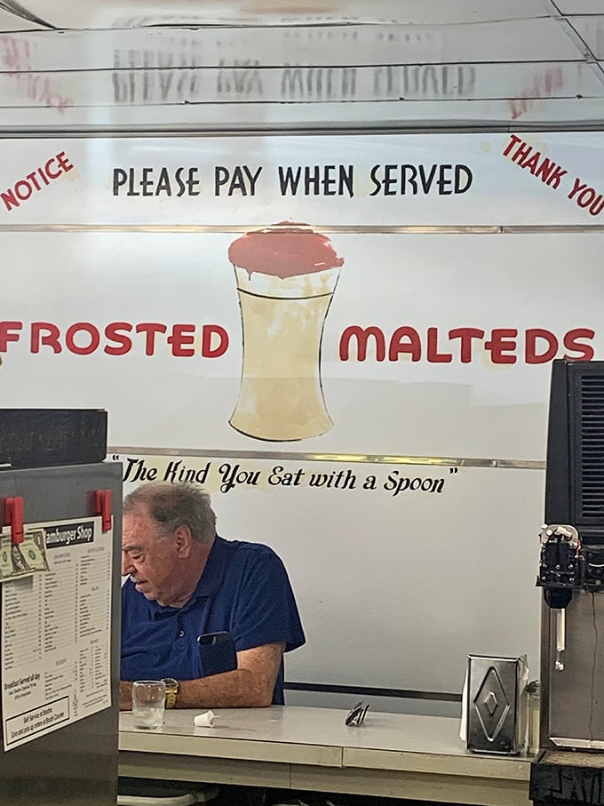 "Frosted Malteds: The Kind You Eat with a Spoon." When your milkshake requires cutlery, you know you're in the right place.