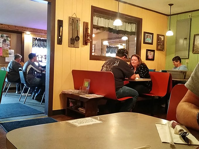 The heart of any good diner isn't just the food—it's the conversations happening in these booths where memories are made between bites.