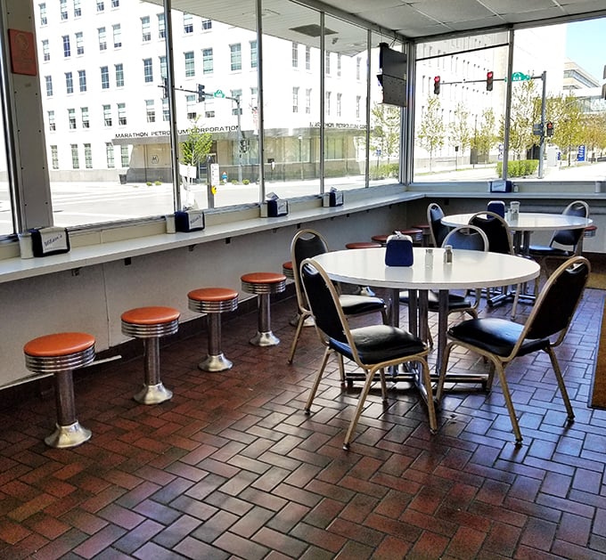 The dining area's no-nonsense charm says, "We put our energy into the food, not fancy decor"—and we're all better for it.