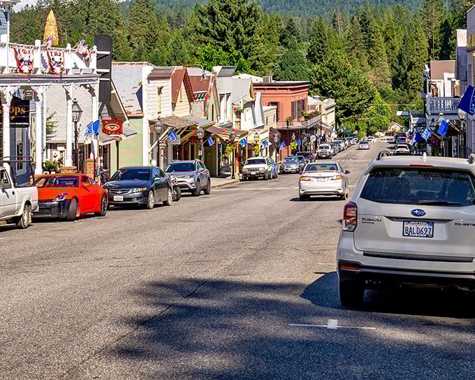 Downtown Nevada City offers a masterclass in preservation, where each building tells a chapter of California's gold-flecked history.