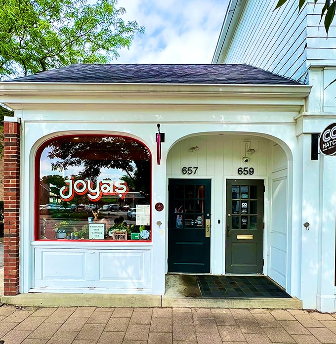 The facade that launched a thousand Instagram posts. Joya's storefront is like the cover of your favorite book—promising delicious stories inside.