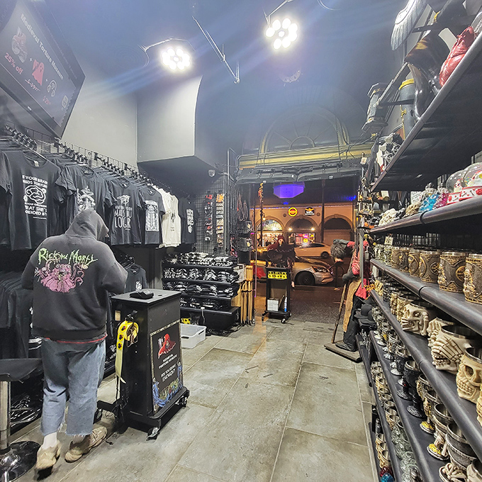 From horror to humor in one doorway—the gift shop offers whimsical mementos of mankind's darkest chapter. "I survived the Medieval Torture Museum" takes on new meaning.