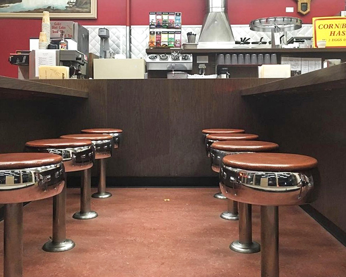 These classic counter stools have supported generations of Portland diners—silent witnesses to countless first dates, business deals, and Sunday hangovers.