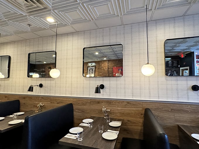 Another angle of the room where first dates become anniversaries.