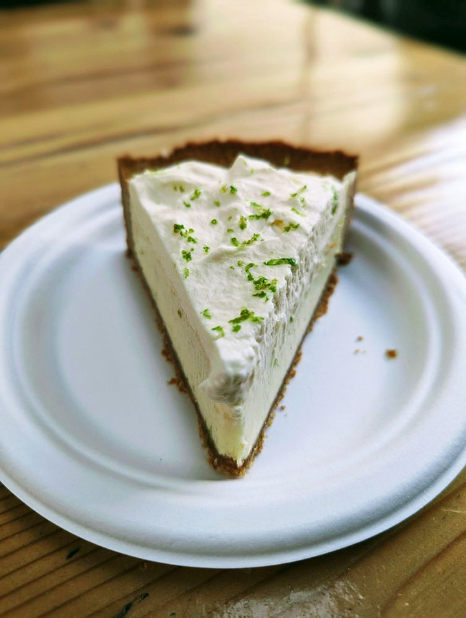Key lime pie with the perfect balance of sweet and tart – the dessert equivalent of a standing ovation after a stellar performance.