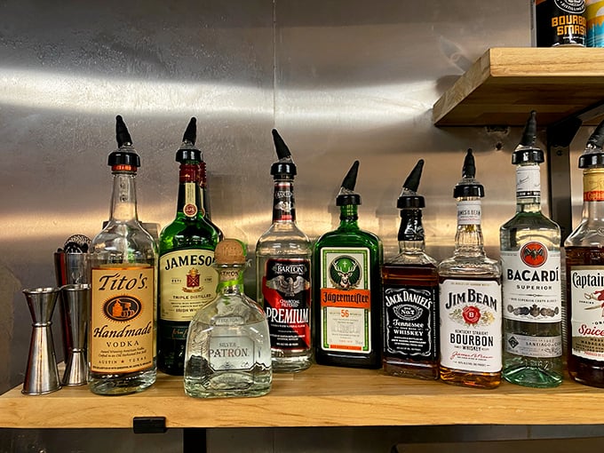 The bar shelf – because sometimes your pancakes need a little something extra to kick-start the weekend.