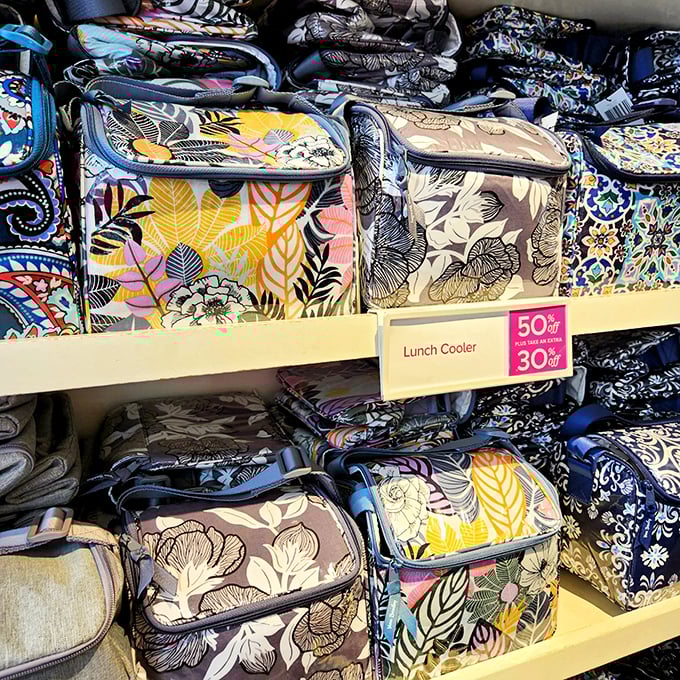 Lunch coolers that make brown-bagging look glamorous. Floral patterns and practical design prove saving money on lunch can still be stylish.