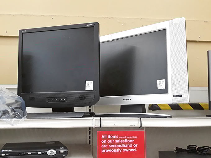 Monitors that witnessed the dawn of the internet, now retired to display family photos or serve as backup screens.