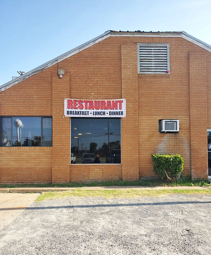 The simple "RESTAURANT" sign says everything you need to know—no fancy adjectives required when the food speaks volumes.