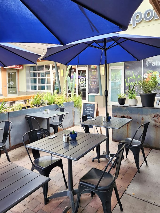 The patio's thoughtful design creates an urban oasis where the only thing better than the Arizona sunshine is the breakfast waiting at your table.
