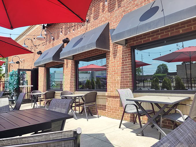 The patio – where Michigan's precious summer days are best spent, under umbrellas that have seen their fair share of celebrations and first dates.