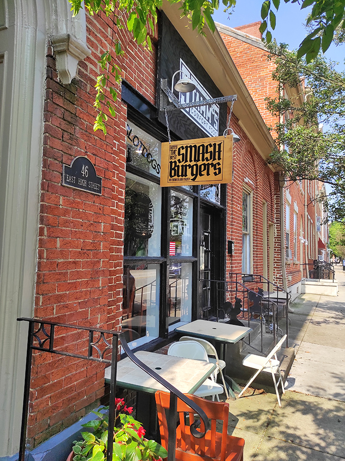 A slice of small-town charm with outdoor seating perfect for people-watching while devouring your Stamm's treasures.