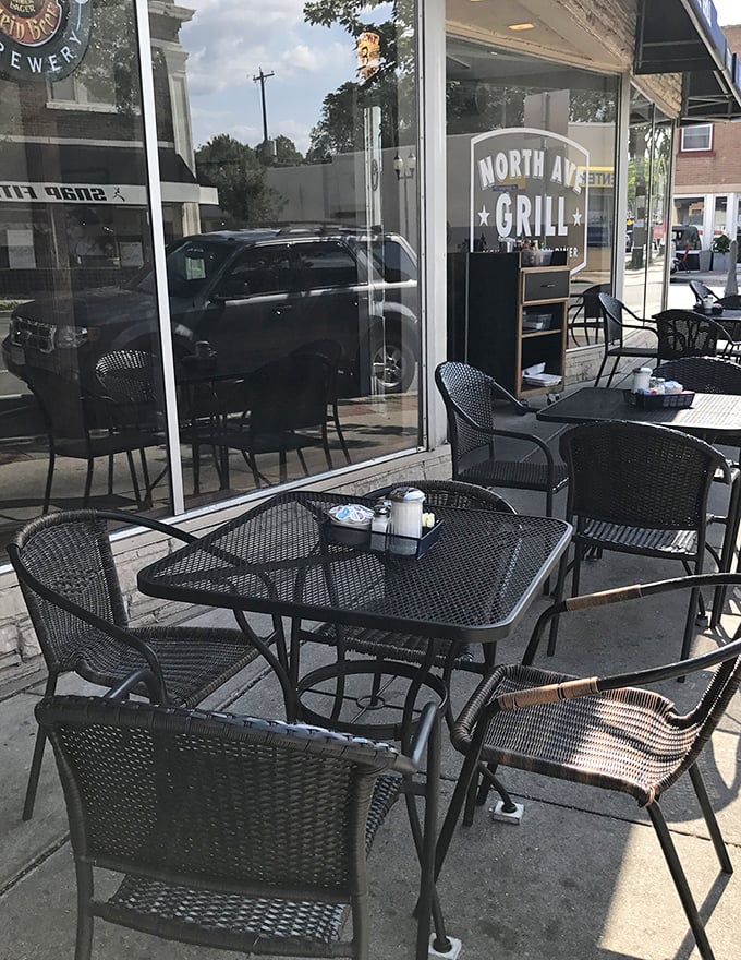 Outdoor seating for those perfect Wisconsin summer days. When the only thing better than great food is great food with a side of fresh air.
