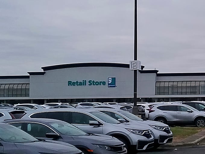 A packed parking lot tells the true story – this isn't just shopping; it's a community tradition with wheels.