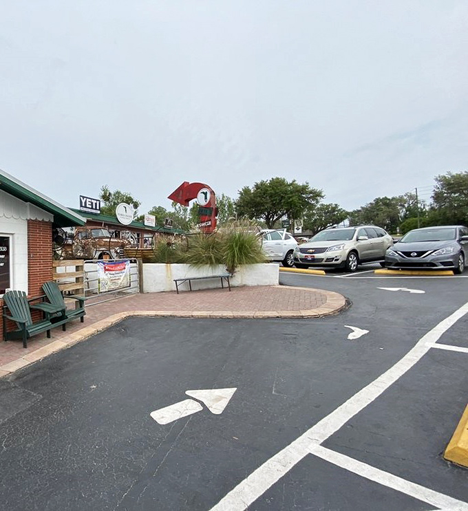 Even the parking lot tells a story—this place is popular enough to warrant clear directions, yet still feels like your own delicious discovery.