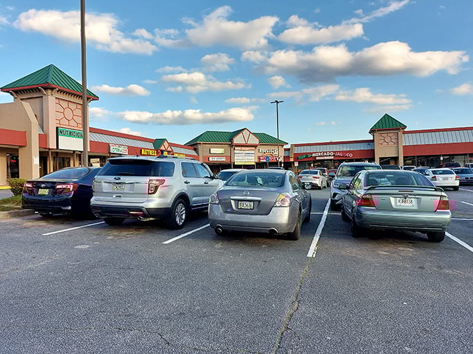 The parking lot fills early with vehicles of determined treasure hunters. Each car represents someone's quest for the perfect find.