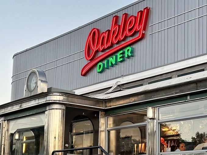 That iconic sign doesn't just spell "Oakley"—it spells "relief" for hungry travelers and "home" for locals who know where to find authentic diner magic.