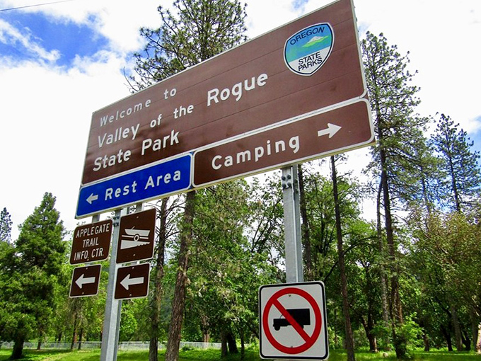 The sign that signals your vacation has officially begun. Follow the arrows to relaxation—no business calls or emails allowed beyond this point.