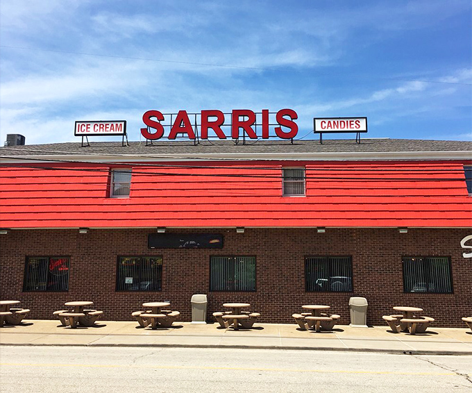 The daytime view reveals the candy kingdom in all its glory. Not just a store – a Pennsylvania landmark that's earned its place on the sweet tooth map.