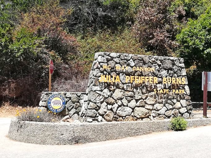 The entrance sign: your official notification that you're about to experience something that will make your social media followers genuinely jealous.