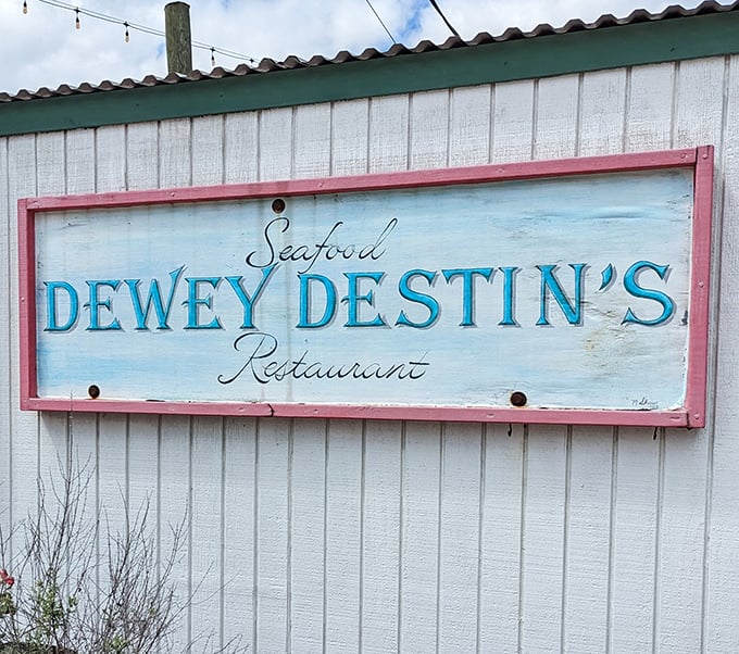 A sign that promises more than just a meal—it's an invitation to experience Florida's seafood legacy, one perfectly prepared catch at a time.