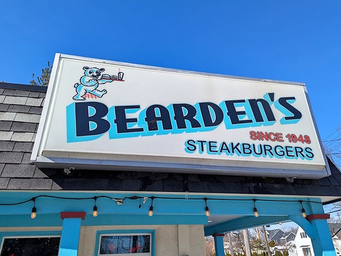 That cheerful cartoon bear on the sign has been welcoming hungry Ohioans to Bearden's for generations, a smiling sentinel of satisfaction.