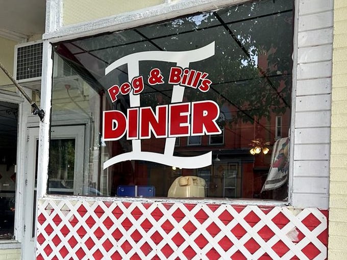 The window signage promises exactly what you'll find inside—no gimmicks, just a proper diner experience worth driving for.