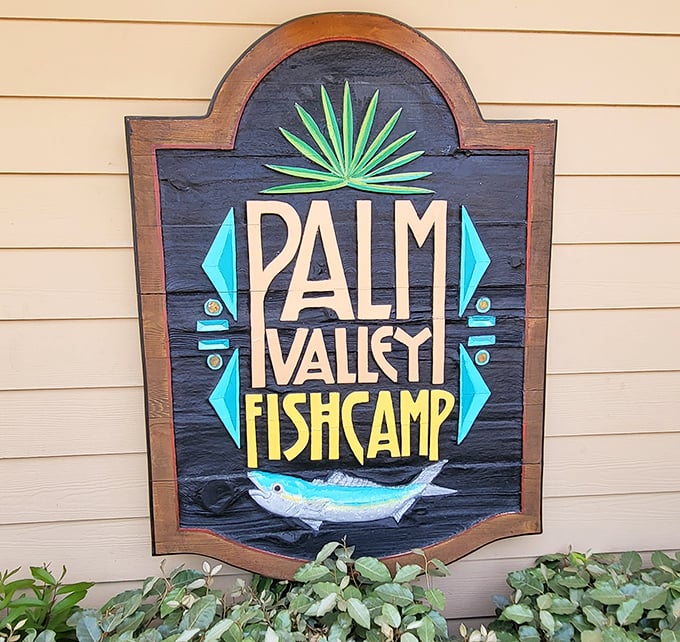 That iconic sign promises exactly what awaits inside – unpretentious seafood excellence that keeps people coming back for years.