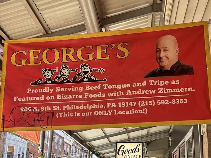 Featured on "Bizarre Foods," George's embraces both traditional favorites and adventurous options. The sign of a true culinary landmark.
