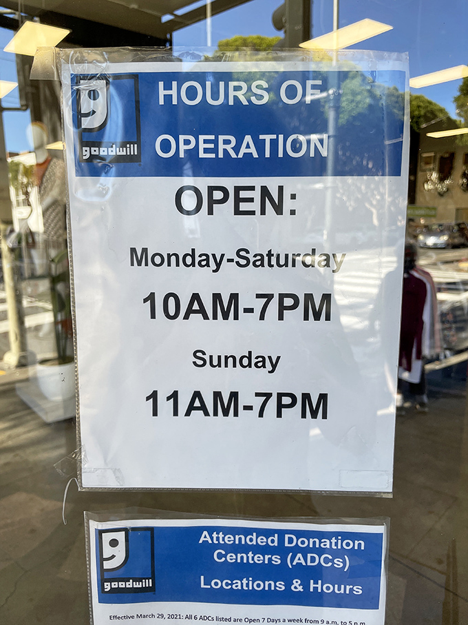 These hours are practically an invitation to spend your entire weekend here. The thrift gods are generous with their time—shouldn't you be too?